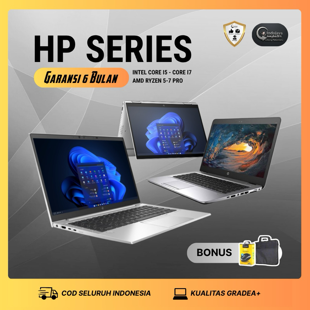 Jual Laptop HP Probook Elitebook Series Core i3/i5/i7 RAM 8GB SSD 256GB ...