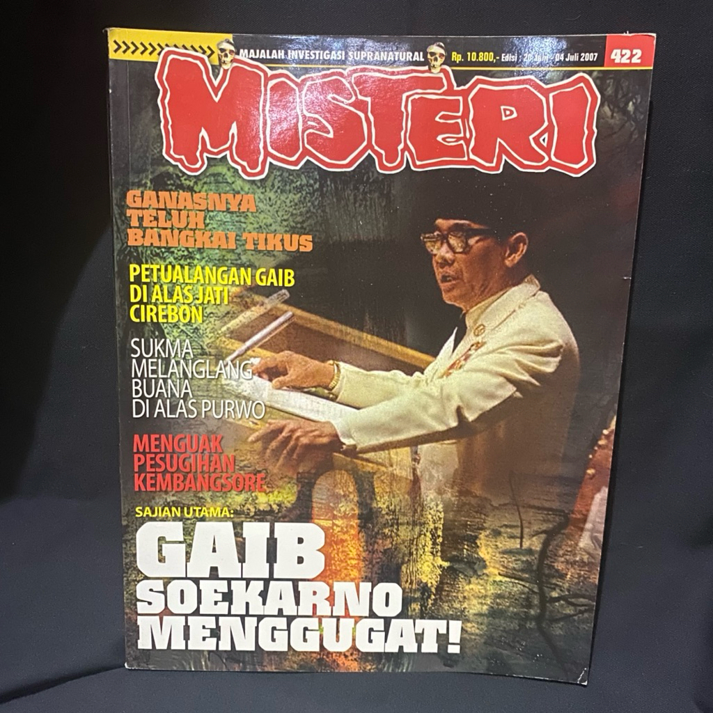 Jual Majalah Misteri tahun 2007 Gaib Soekarno Merenggut | Shopee Indonesia