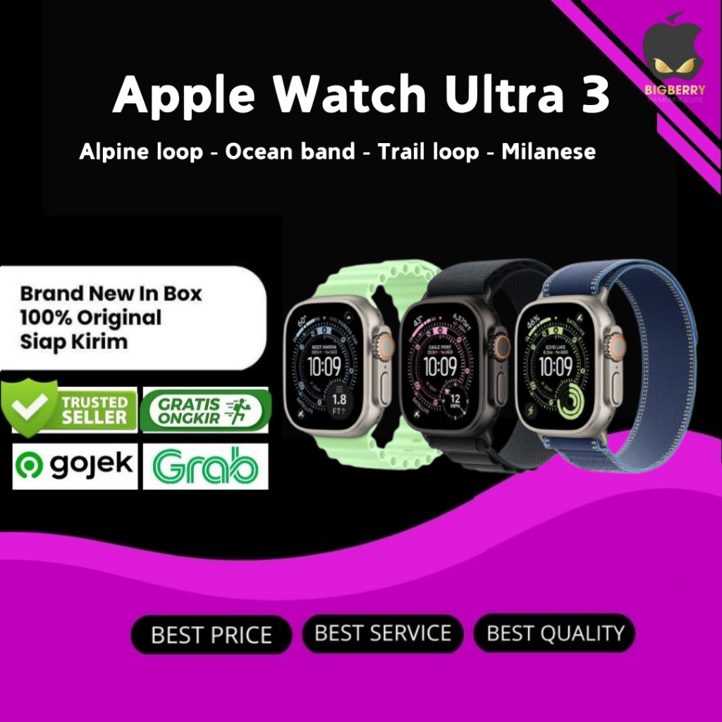 Jual Apple Watch Ultra 3 49mm 2025 Titanium Case with Trail | Alpine ...