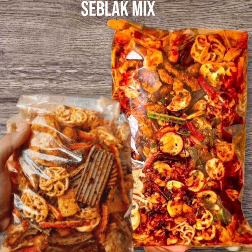 Jual Seblak Kering Mix Campur 1 KG Pedas Daun Jeruk Keripik Seblak ...