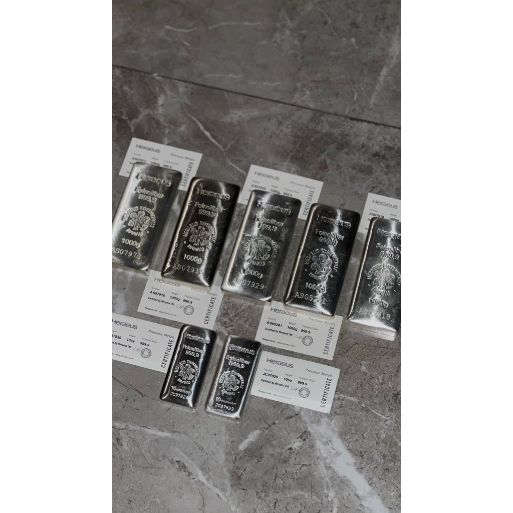Jual HERAEUS FINE SILVER Murni 1000gr / 1KG kadar 999.9 | Shopee Indonesia