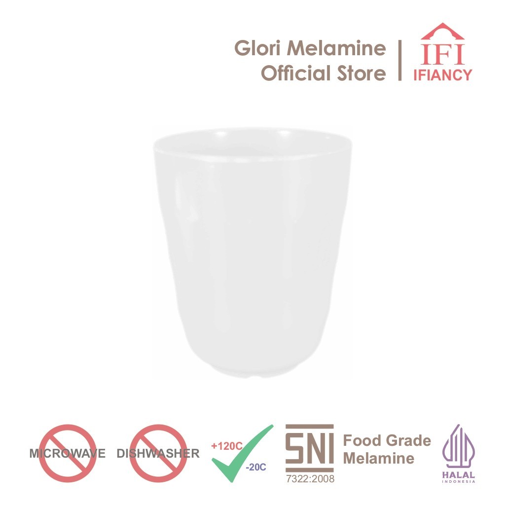 Jual Melamine - IFIANCY - 803 Gelas Gelombang 280 ml - Soda Sparkling ...