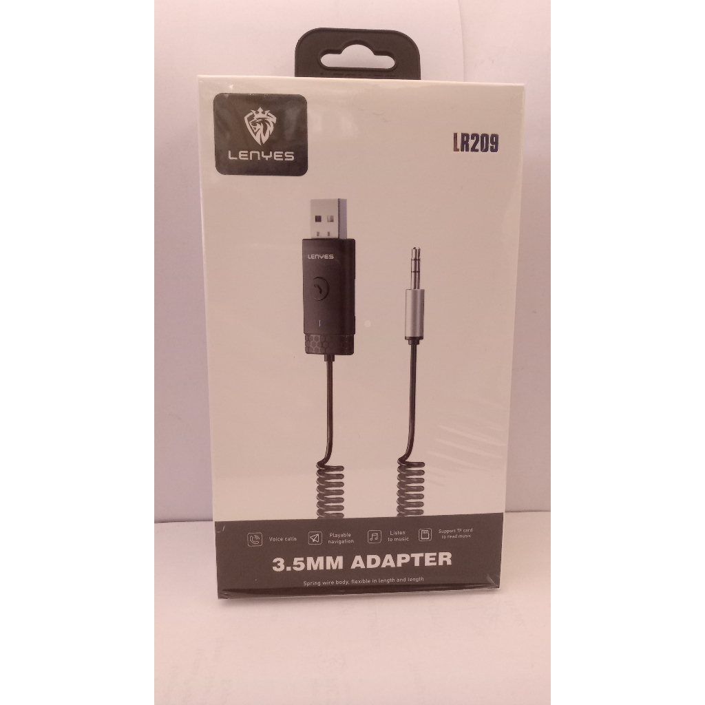 Jual LENYES LR209 Bluetooth Receiver Aux 3.5mm Wireless Adapter 5.3 ...