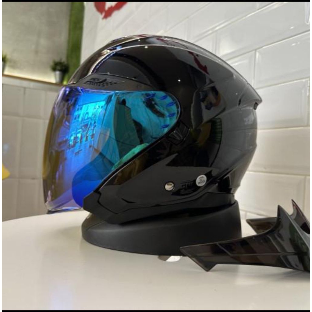 Jual HELM snail D1 paket visor iridium Doble visor free spoiler ...