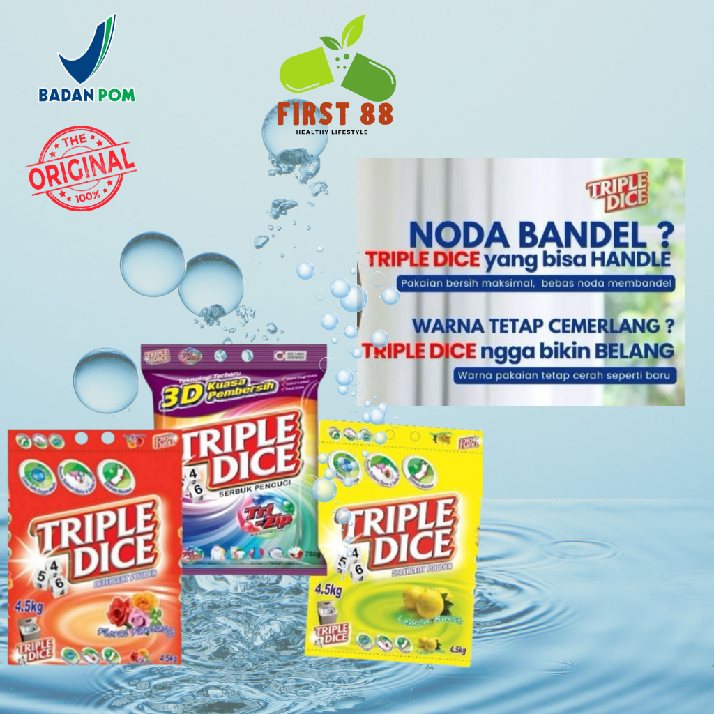 Jual TRIPLE DICE Detergent Powder 4.2kg | Shopee Indonesia