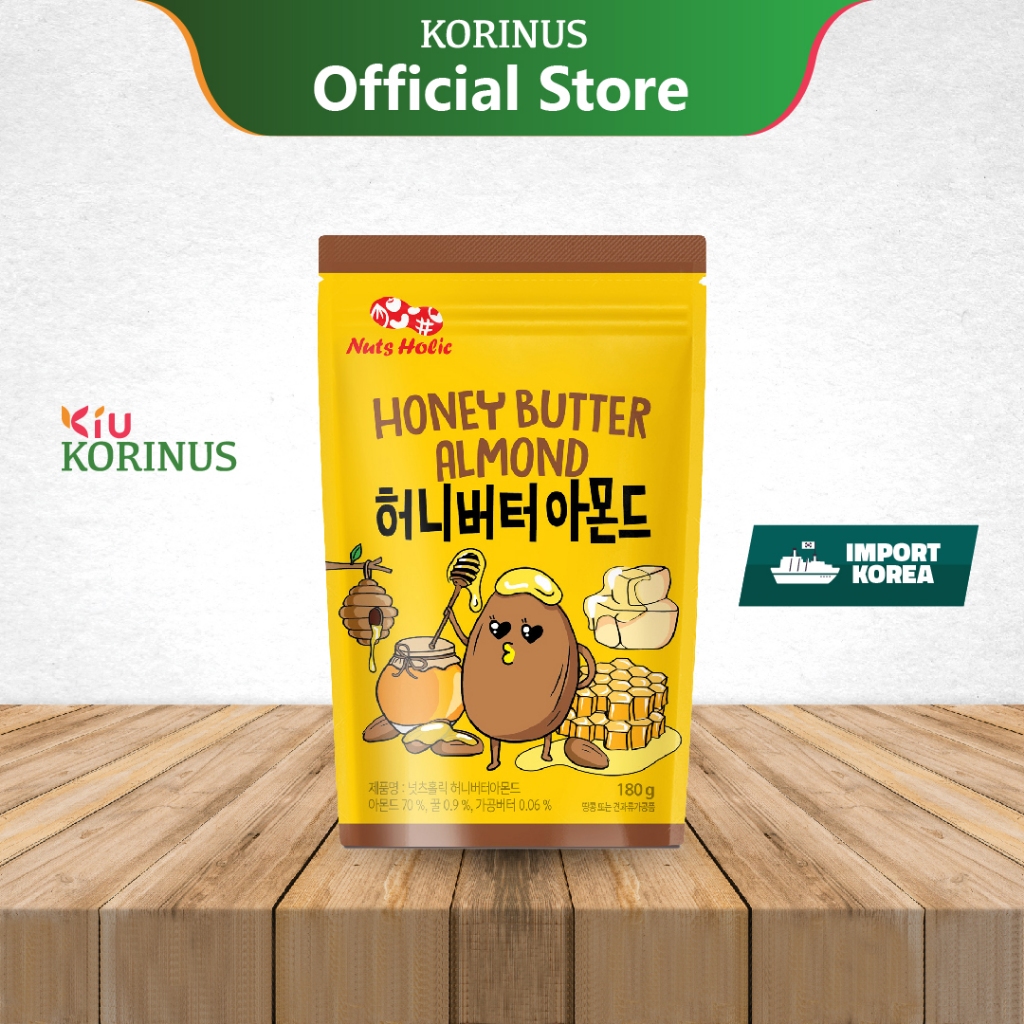 Jual Nuts Holic Honey Butter Almond 180g / Kacang Almond Rasa Madu ...