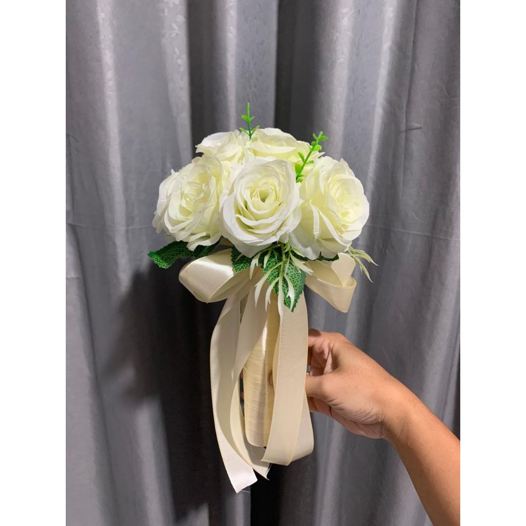 Jual handbouquet wedding/buket pernikahan/lempar bunga wedding | Shopee ...