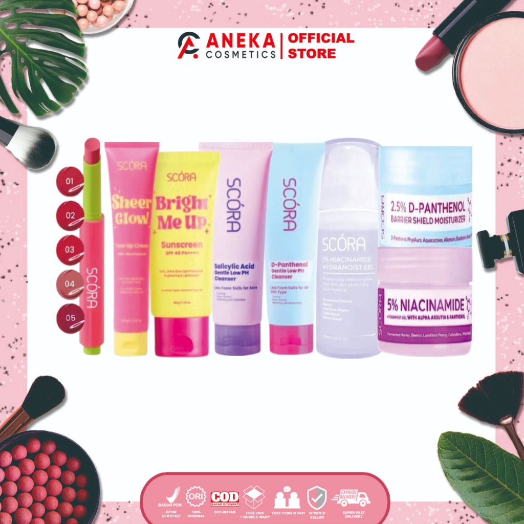 Jual SCORA Face Wash - Moisturizer - Bloop Pop Gloss Balm | Shopee ...