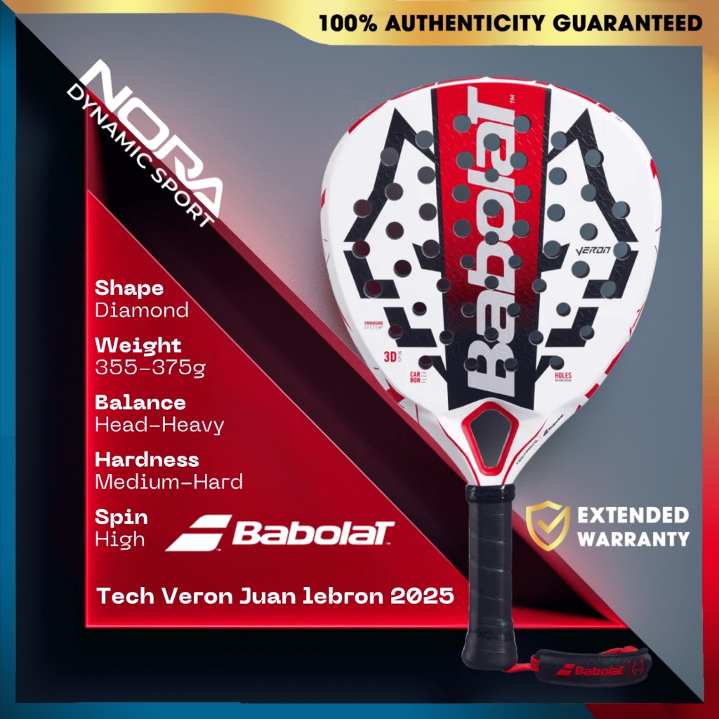 Jual Babolat Technical Veron Juan Lebron 2025 Raket Padel Nora Dynamic ...