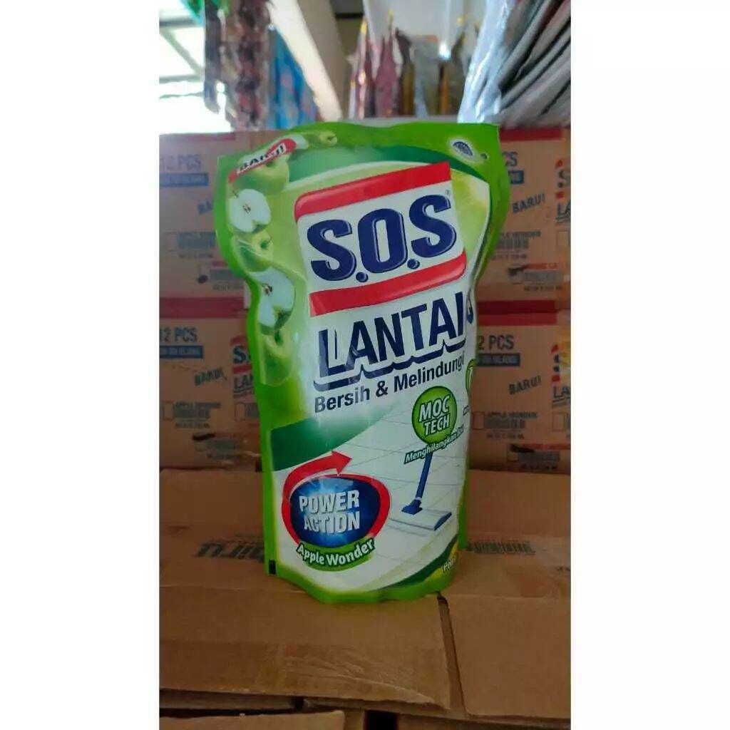 Jual SOS Pembersih Lantai Bersih dan Melindungi Wangi Apple Wonder 700 ...