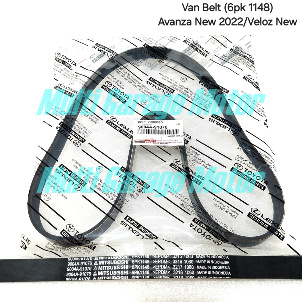 Jual Van Belt Fanbel Fan V Rib Belt Tali Kipas TOYOTA New AVANZA VELOZ ...