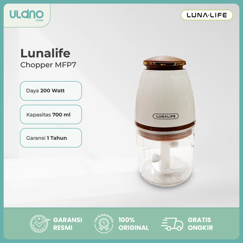 Jual LUNALIFE Mini Chopper MFP 7 Bumbu Blender Kapsul / Chopper ...