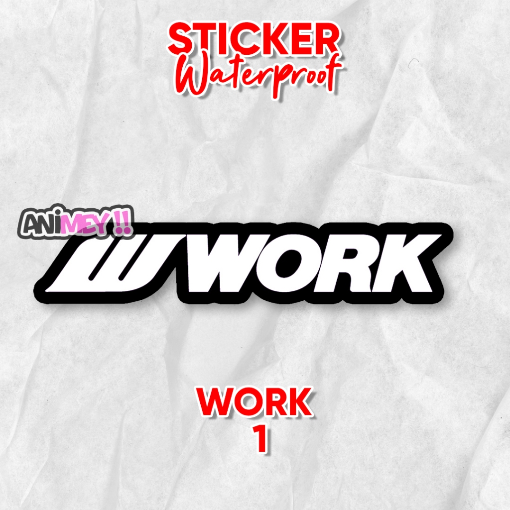Jual Stiker Work Wheels Logo / Sticker Work Wheels Waterproof | Shopee ...