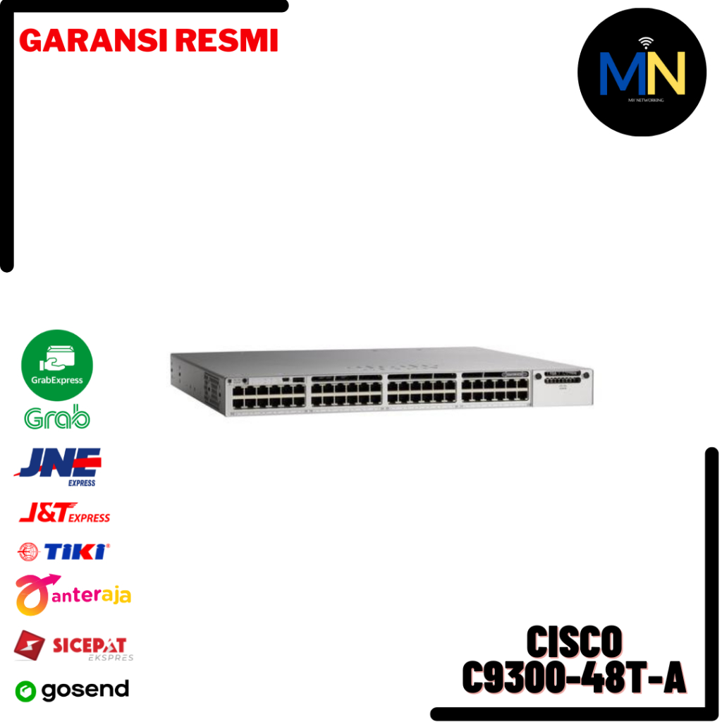 Jual Cisco C9300-48T-A Catalyst 9300 Series Switch + Smart Net | Shopee ...