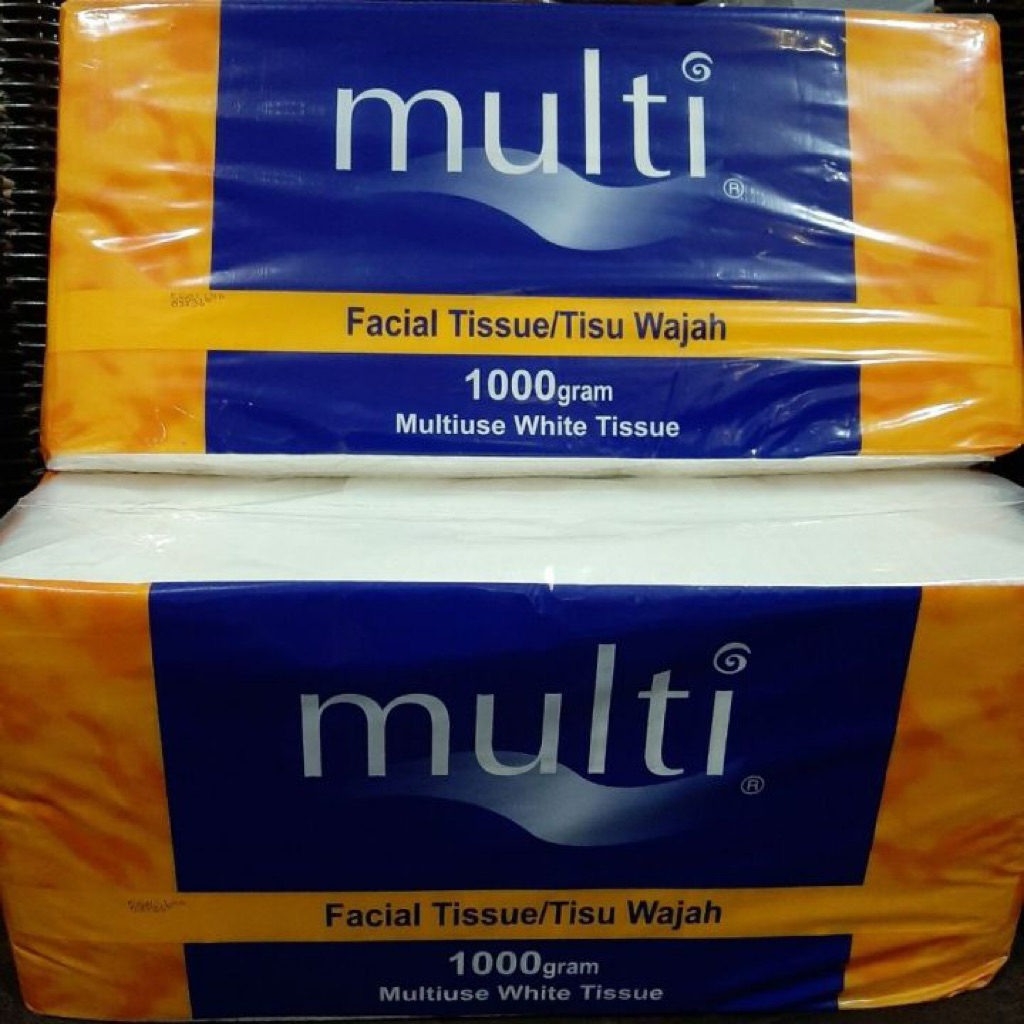 Jual Tissue Tisu Facial Wajah MULTI 1000 Gram / 1 Kg 2ply Jumbo Size ...