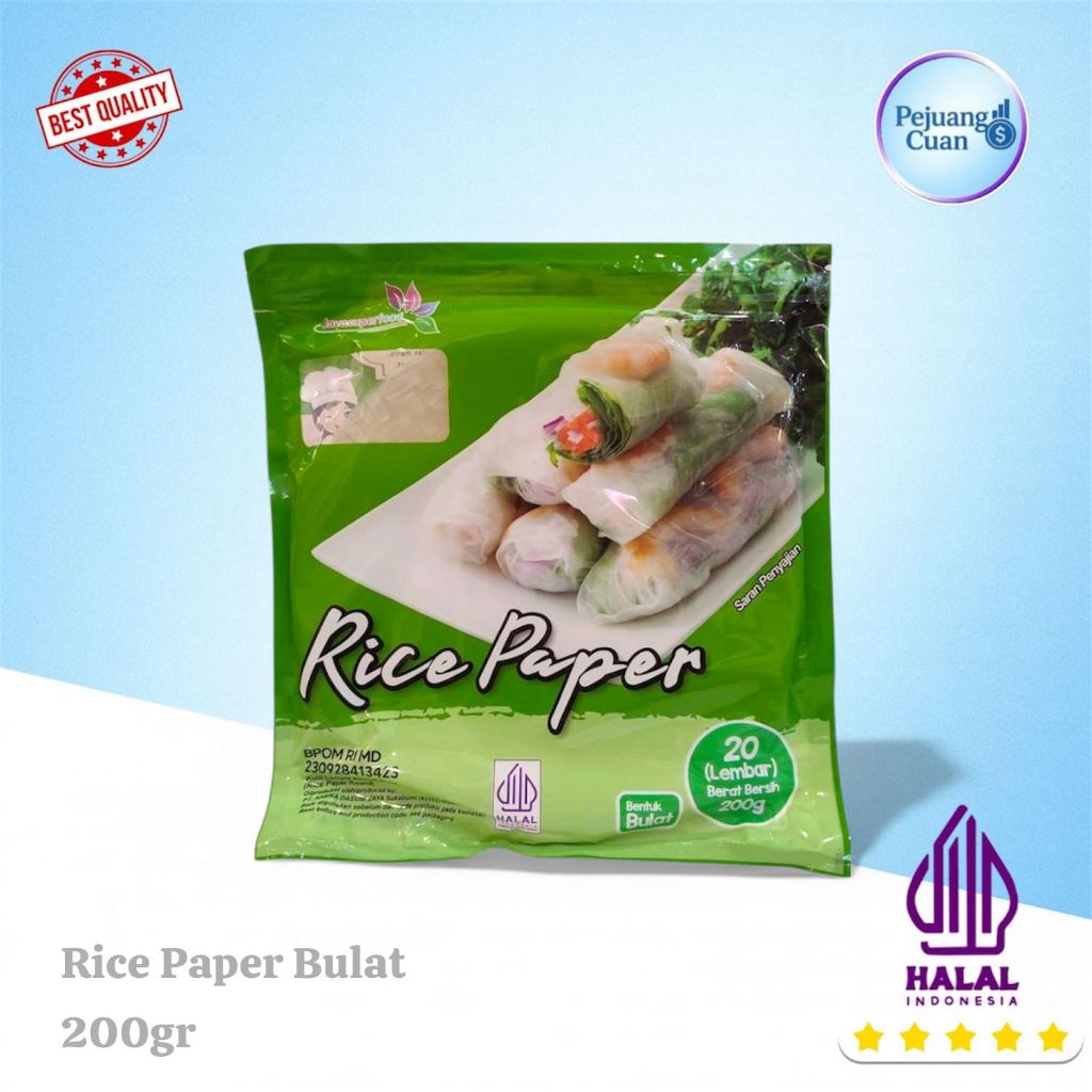 Jual RICE PAPER BULAT 100 GR (10 LEMBAR) / KULIT LUMPIA VIETNAM SPRING ...
