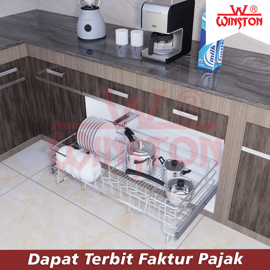 Jual Rak Tarik Stainless Winston WW 007 D 50 cm for Kitchen Set Kabinet ...