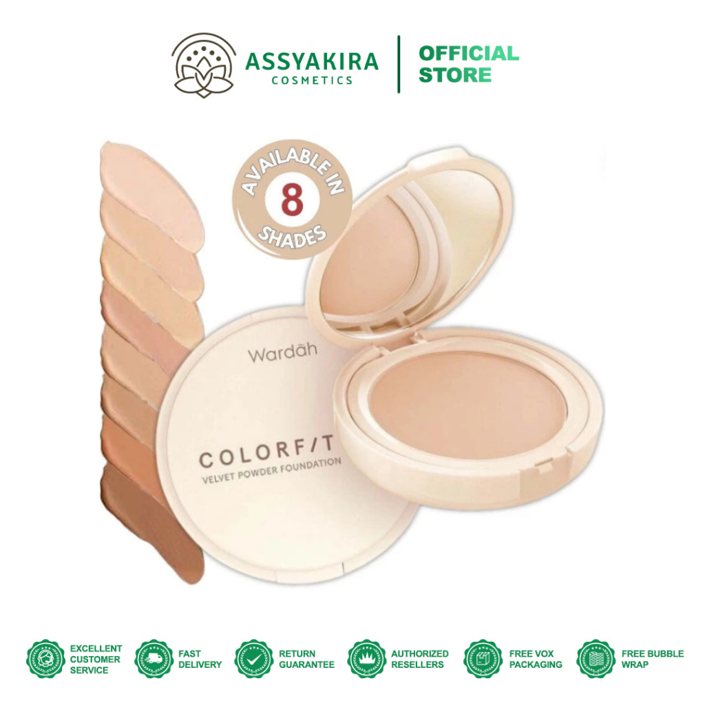 Jual Wardah Colorfit Velvet Powder Foundation | Shopee Indonesia