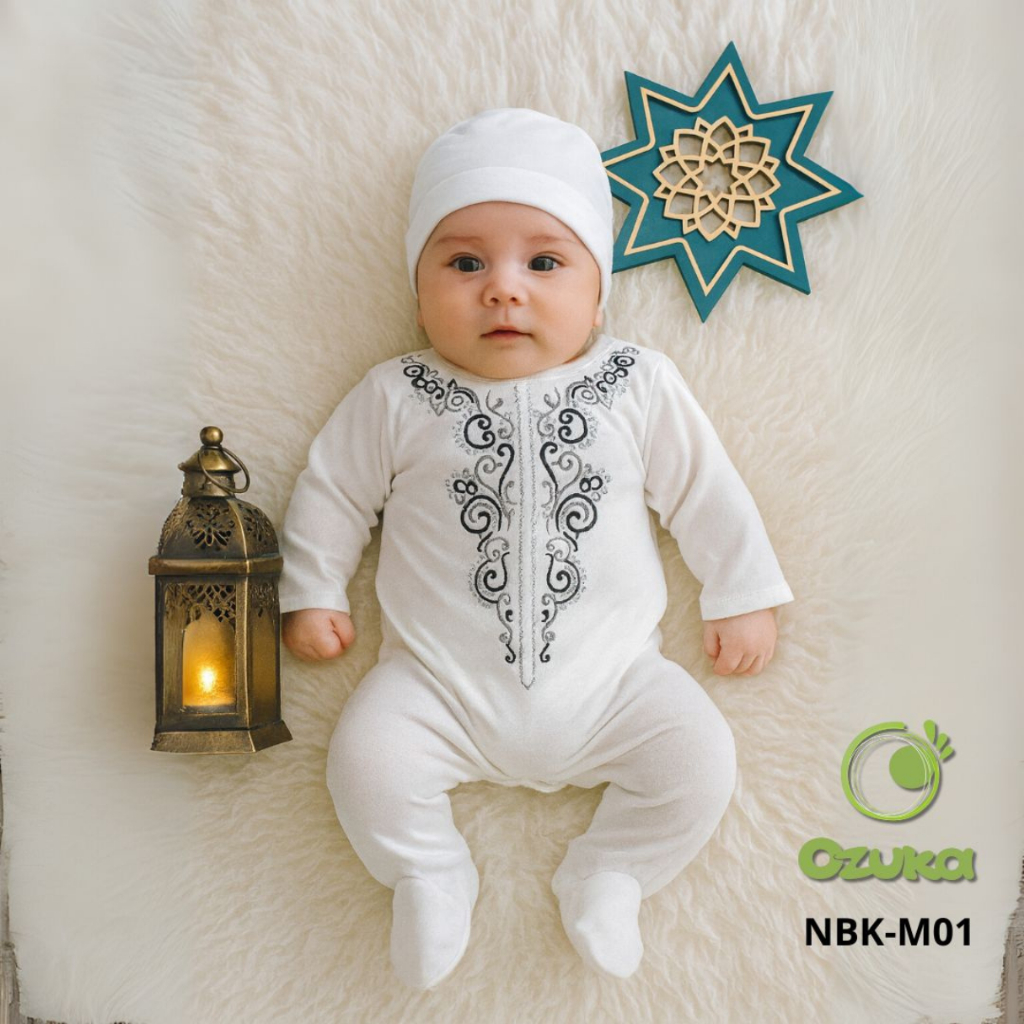 Jual Baju Koko Bayi Newborn Jumper Koko Bayi Baru Lahir Aqiqah Set Peci ...