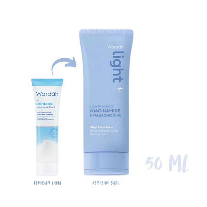 Jual WARDAH Light+ Facial Wash Lightening Whip Facial Foam 100ml ...
