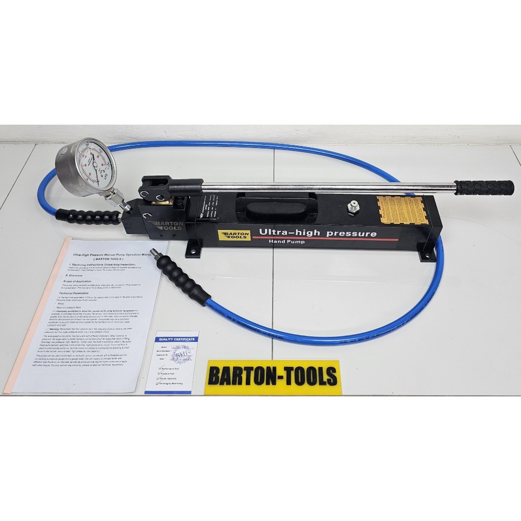 Jual 2500 Bar Ultra High Pressure Hand Hydraulic Pump UHP-2500 BARTON ...