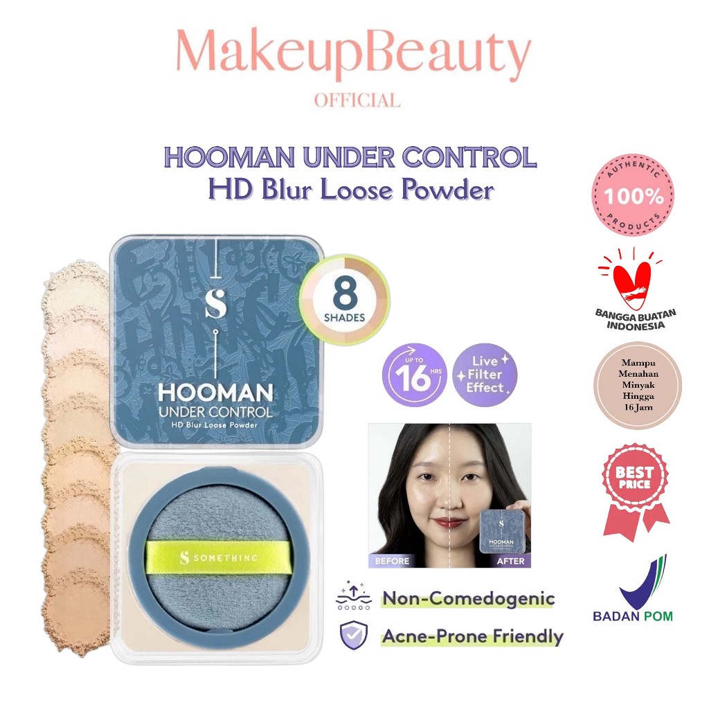 Jual SOMETHINC Hooman Under Control HD Blur Loose Powder - Bedak Tabur ...