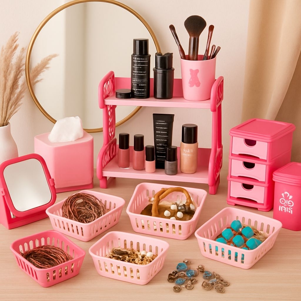 Jual RK5970 Tempat Make Up Beauty 9 in 1 Set Organizer Serbaguna Warna ...