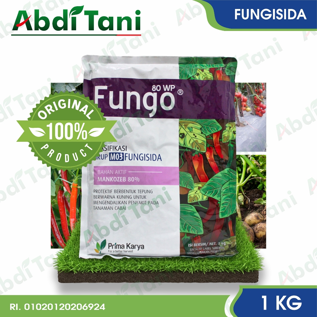 Jual FUNGISIDA MANCOZEB ( FUNGO 80 WP 1KG ) | Shopee Indonesia