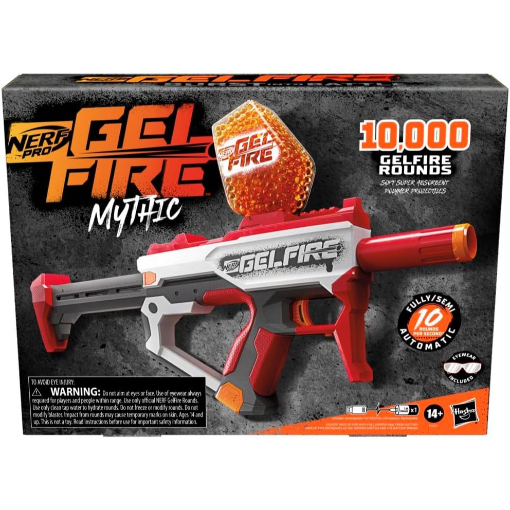 Jual Nerf Pro Gelfire Mythic Full Auto Blaster & 10,000 Gelfire Rounds ...