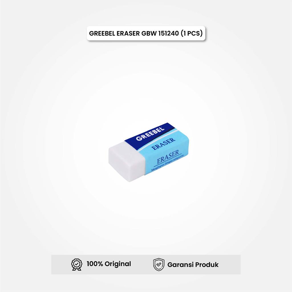 Jual Greebel Eraser Hapusan Penghapus Putih GBW-151240S [ 1 PCS ...