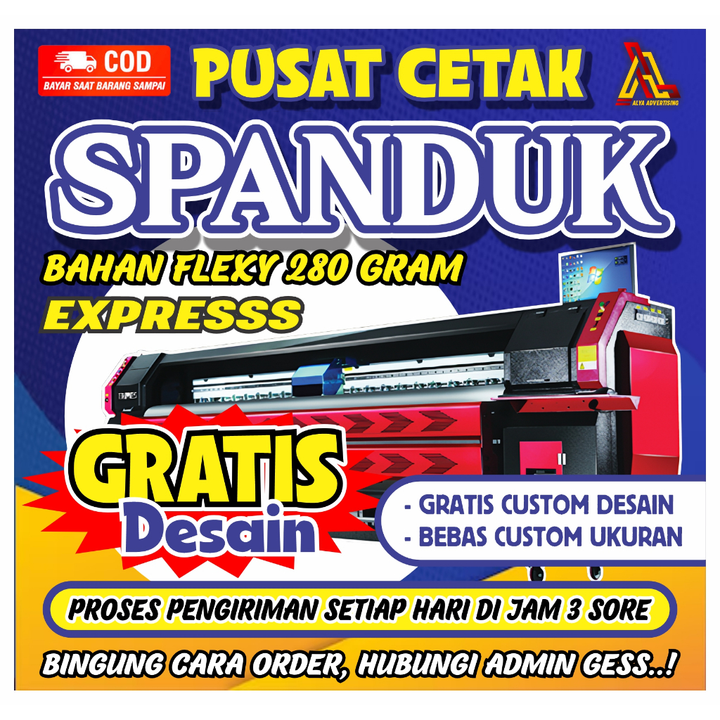 Jual CETAK SPANDUK TERMURAH // CETAK BANNER /// CUSTOM SPANDUK ...