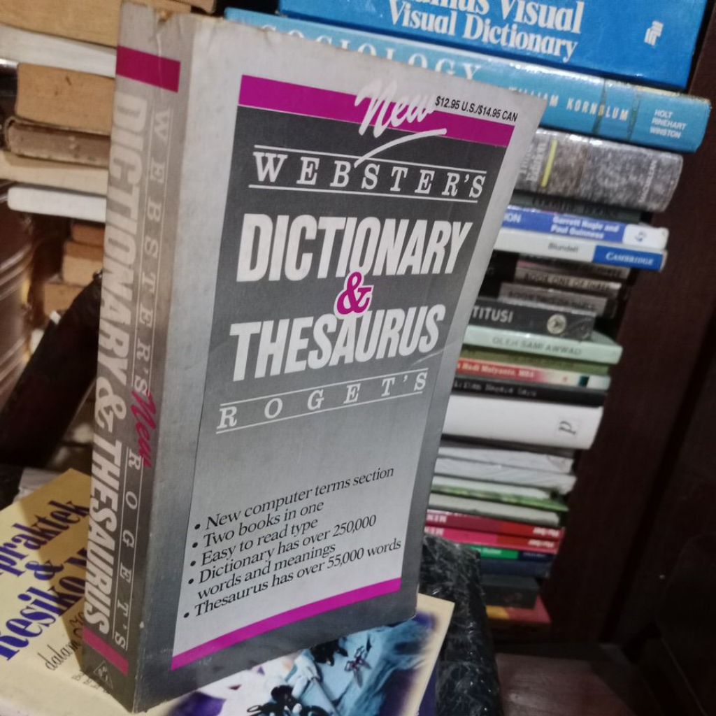 Jual NEW WEBSTER'S DICTIONARY & THESAURUS | Shopee Indonesia