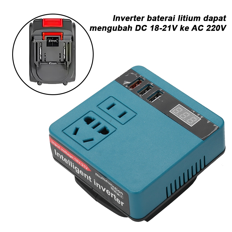 Jual Inverter Listrik 220V Portable Multifungsi USB Display Digital ...