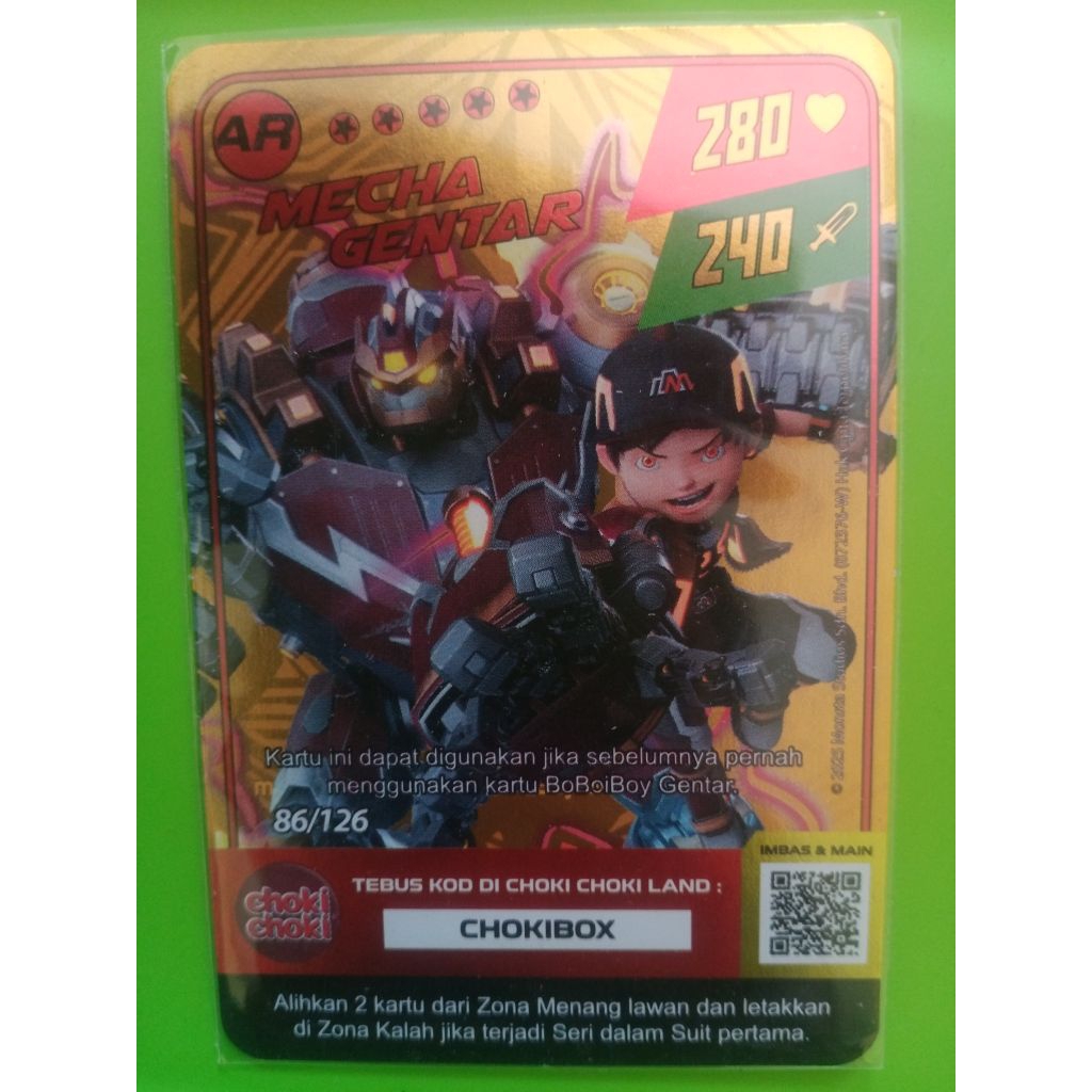 Jual Mecha Gentar AR No.86/126 Gold Foil MGC pek Choki Choki Indonesia ...