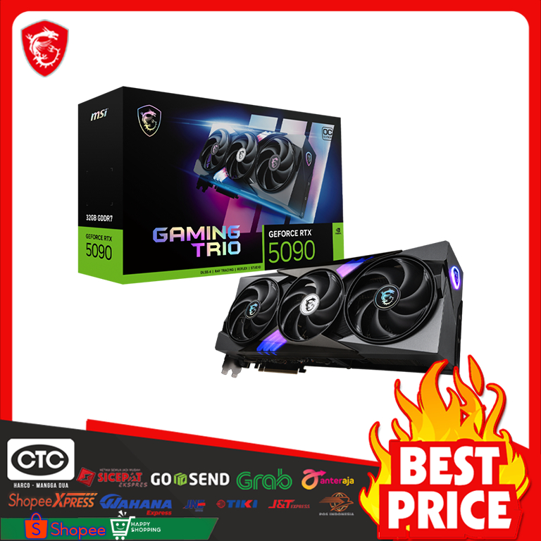 Jual VGA Card MSI GeForce RTX 5090 GAMING TRIO OC 32GB GDDR7 | Shopee ...
