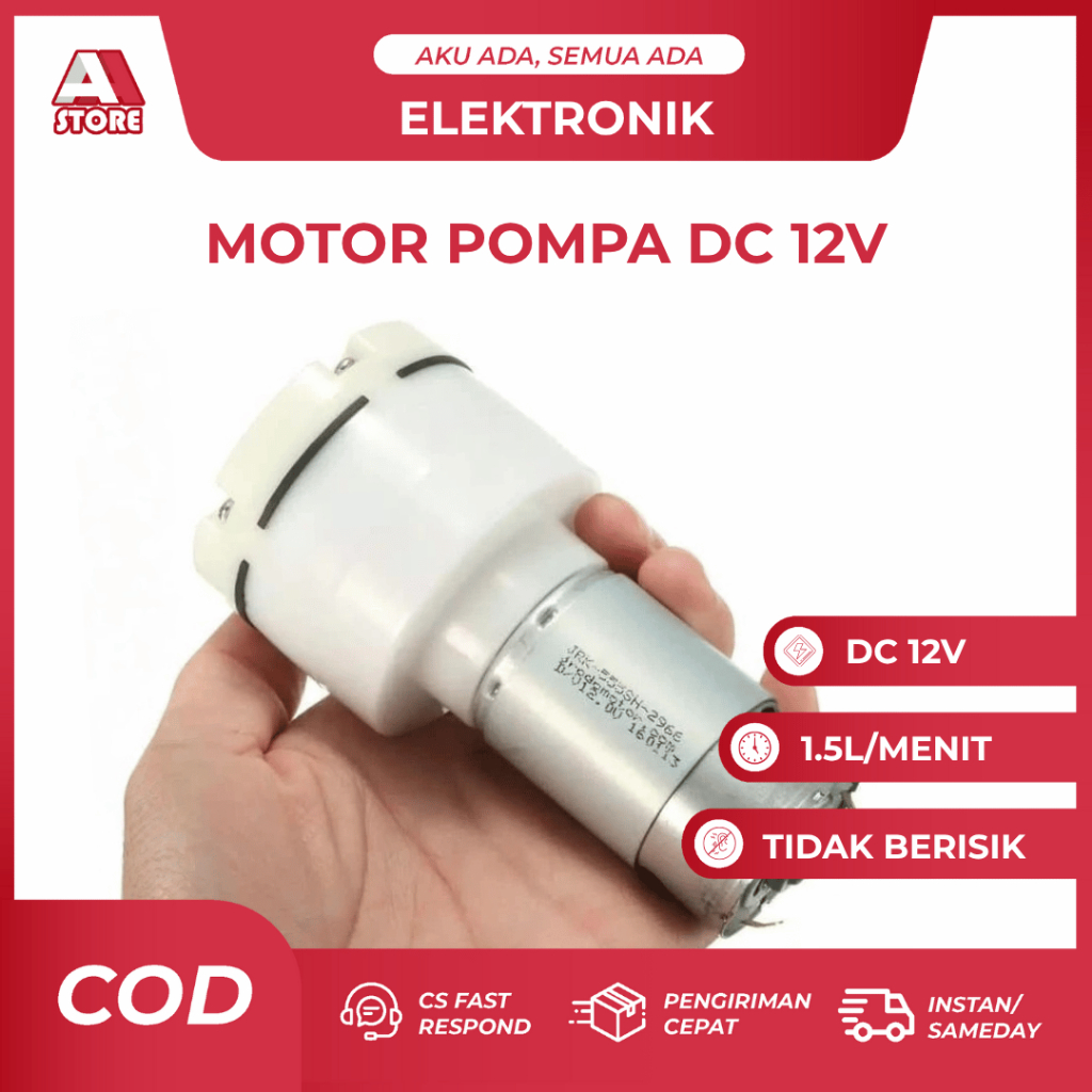 Jual Pompa Vakum Udara Mini 12V DC Air Vacuum Pump Diaphragm Tekanan 58 ...