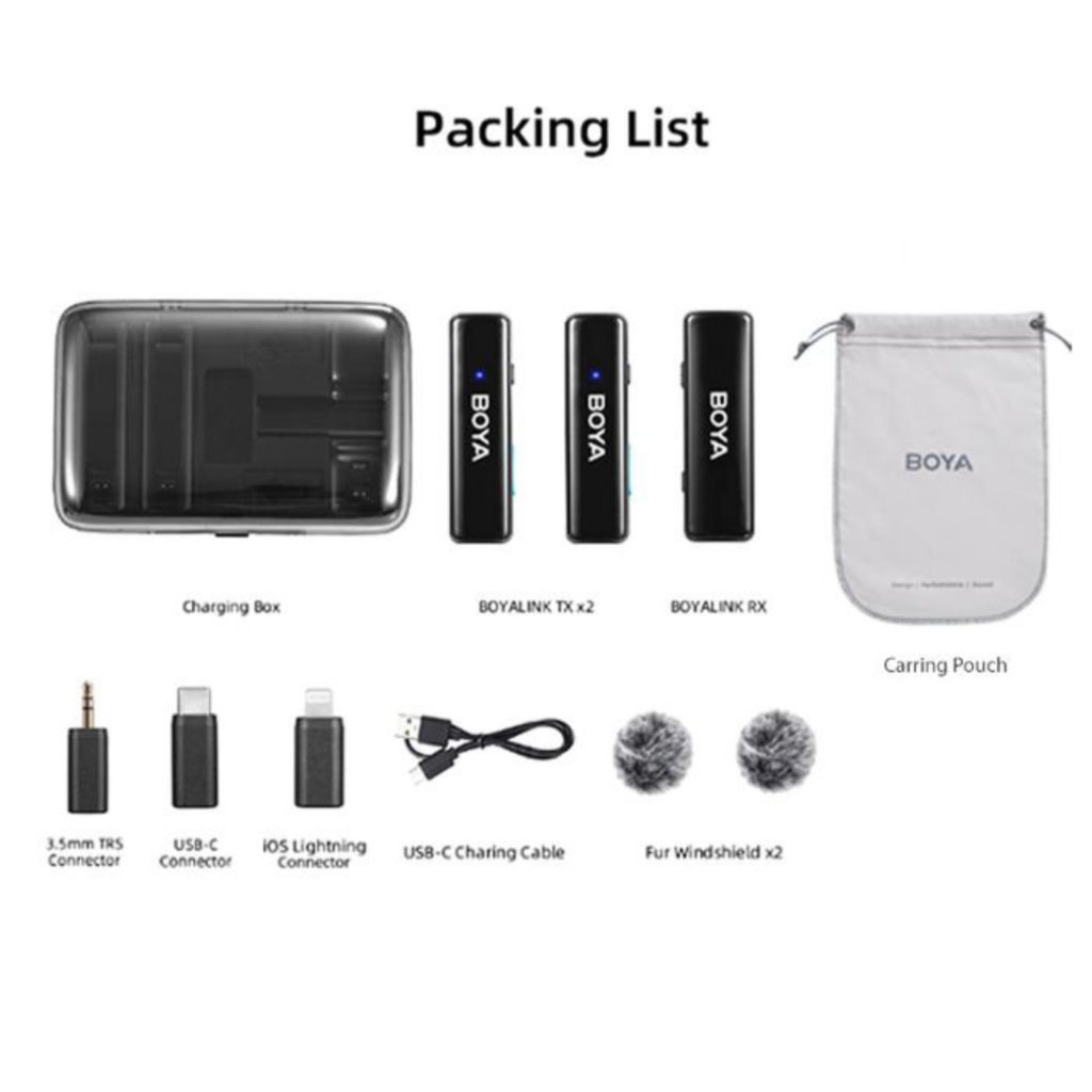 Jual MIC BoyaLink All in One Wireless Mic Boya Link -XM6-S1 MINI & S2 ...