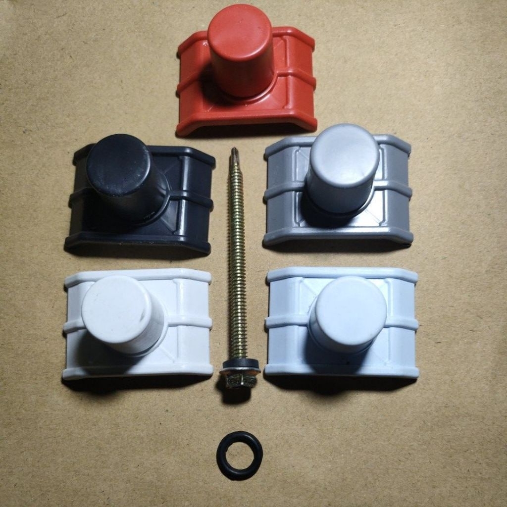 Jual Roofseal Atap UPVC / Baut Alderon merah abu biru putih hitam+baut ...