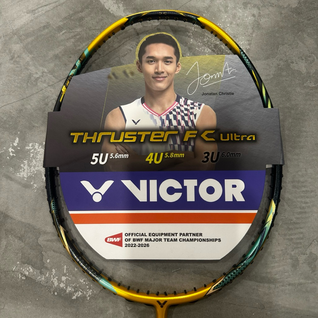 Jual Raket badminton victor thruster F C ultra Jonathan Christie Gold ...