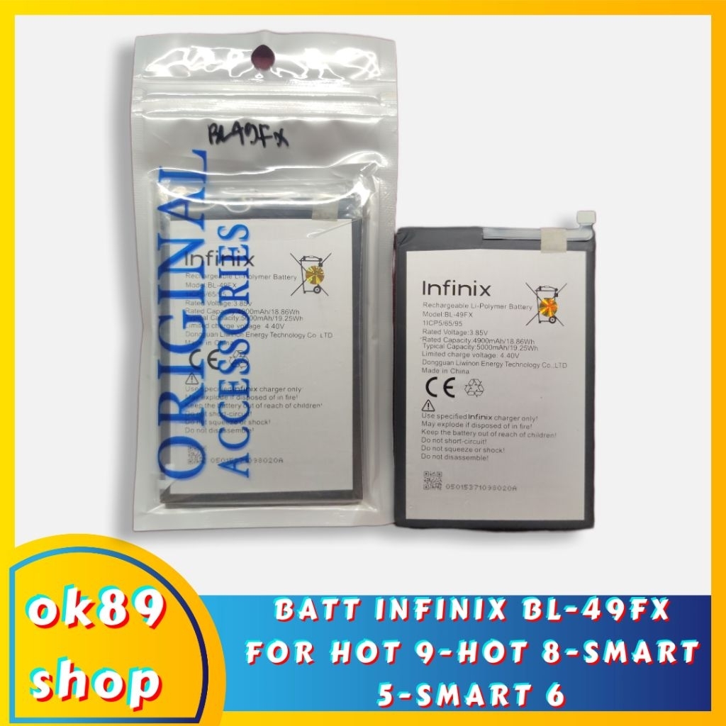 Jual Baterai Batrai Battery INFINIX BL-49FX For Infinix Hot 9 - Hot 8 ...