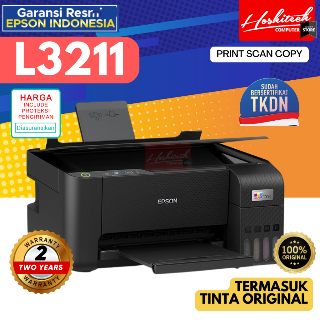 Jual Printer Epson L3211 TKDN EcoTank TINTA ORIGINAL Resmi 2TH | Shopee ...