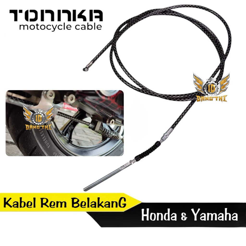 Jual Tali Rem / Kabel Rem Belakang Tonnka Carbon Matic Honda Yamaha ...
