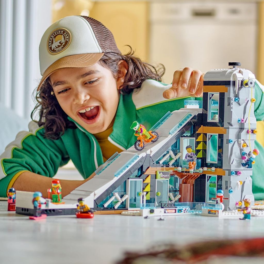 Jual ORIGINAL 100% LEGO City Ski and Climbing Center Building Toy Set ...