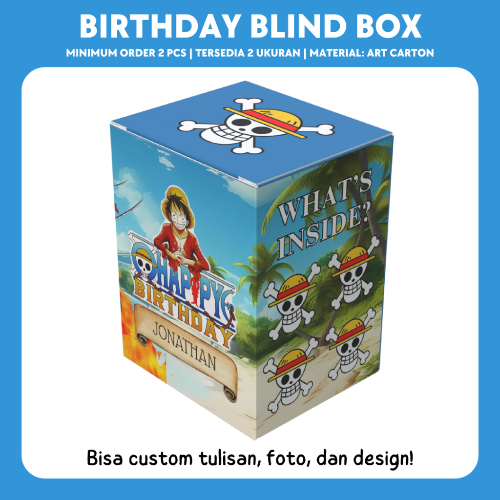 Jual Birthday Blind Box (MIN. 2 PCS) | Custom Mystery Box | Hadiah ...