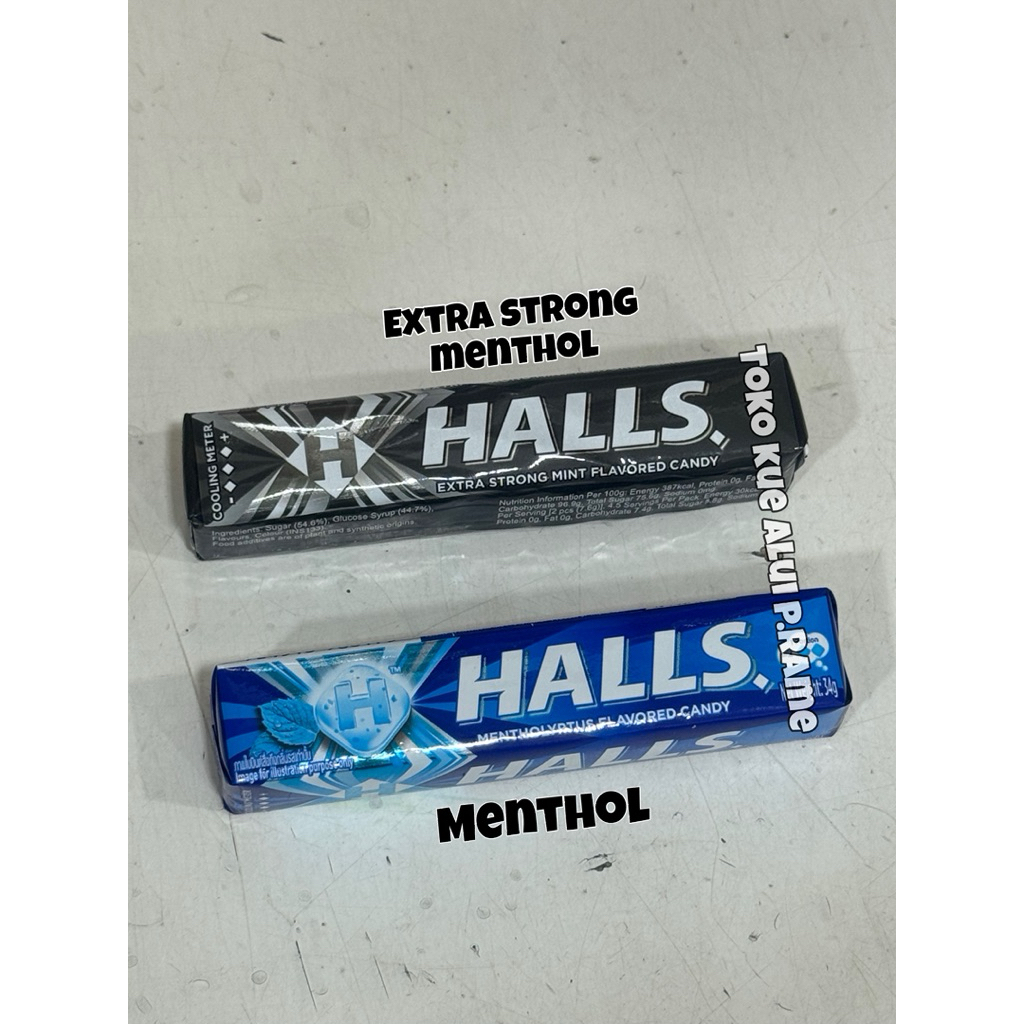 Jual Permen Halls Thailand / Permen Halls 34gr ( Menthol & Extra Strong ...