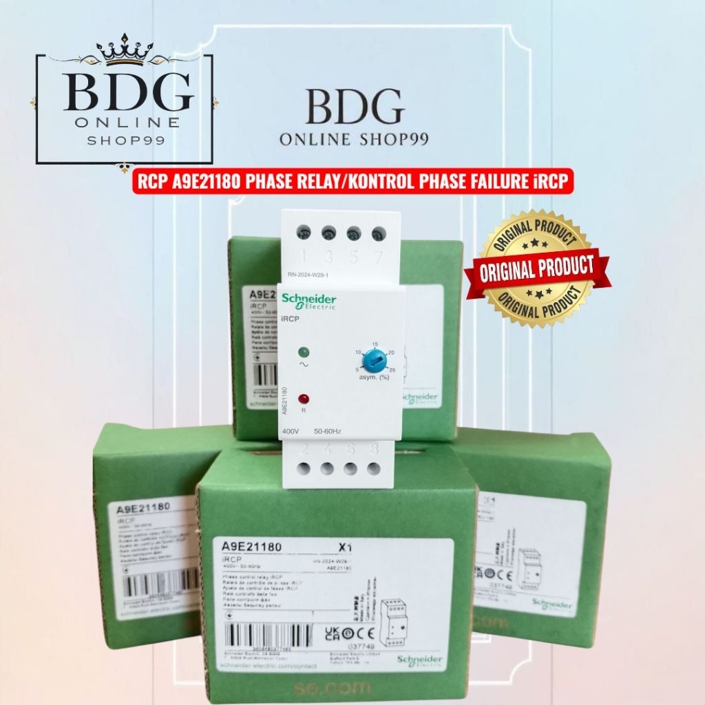 Jual RCP A9E21180 PHASE RELAY/KONTROL PHASE FAILURE iRCP | Shopee Indonesia