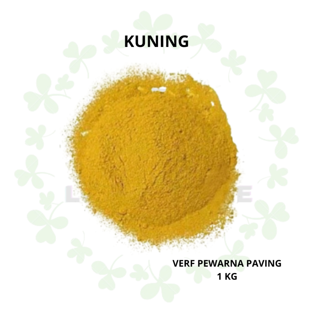 Jual Verf Warna Kuning 1kg Pewarna Paving Yellow Bubuk Verep Serbuk ...