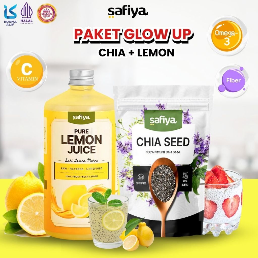 Jual SR25 - [Paket Diet] Chiaseed Safiya + Sari Lemon Safiya Original ...
