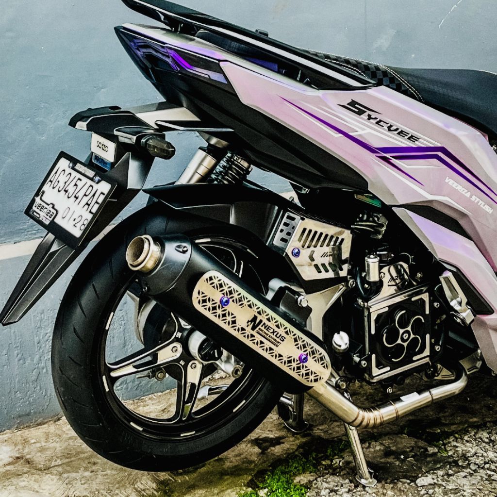 Jual Knalpot STD Racing NEXUS inlet 38mm Vario Mio Beat Nmax Aerox Pcx Lexi Freego Gear Fino ...