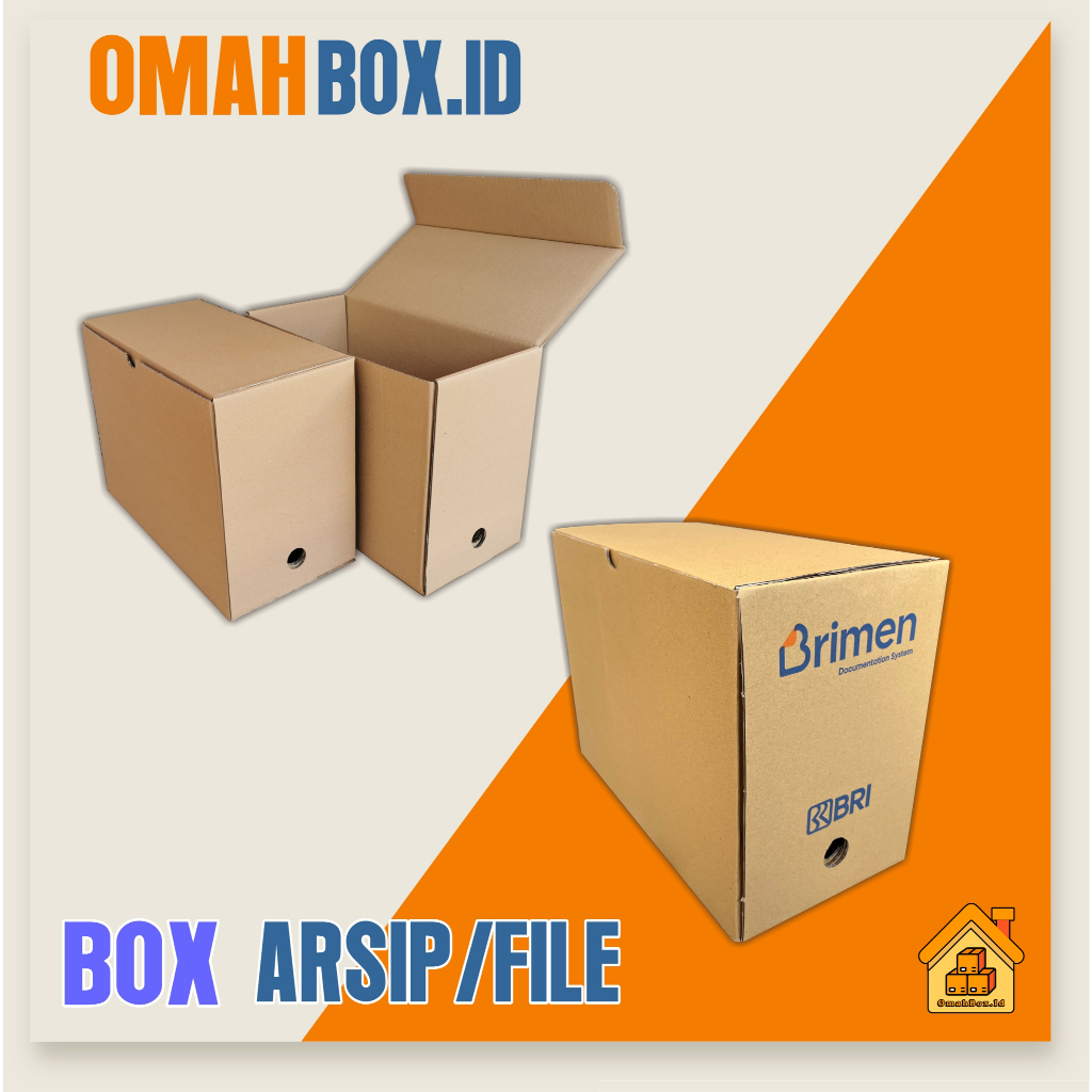 Jual Kardus box arsip/file 39x19x28 cm / box file / box dokument / Kardus file / kardus arsip ...